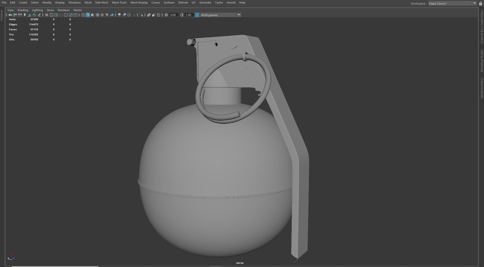 Hand Granade free 3D model | CGTrader