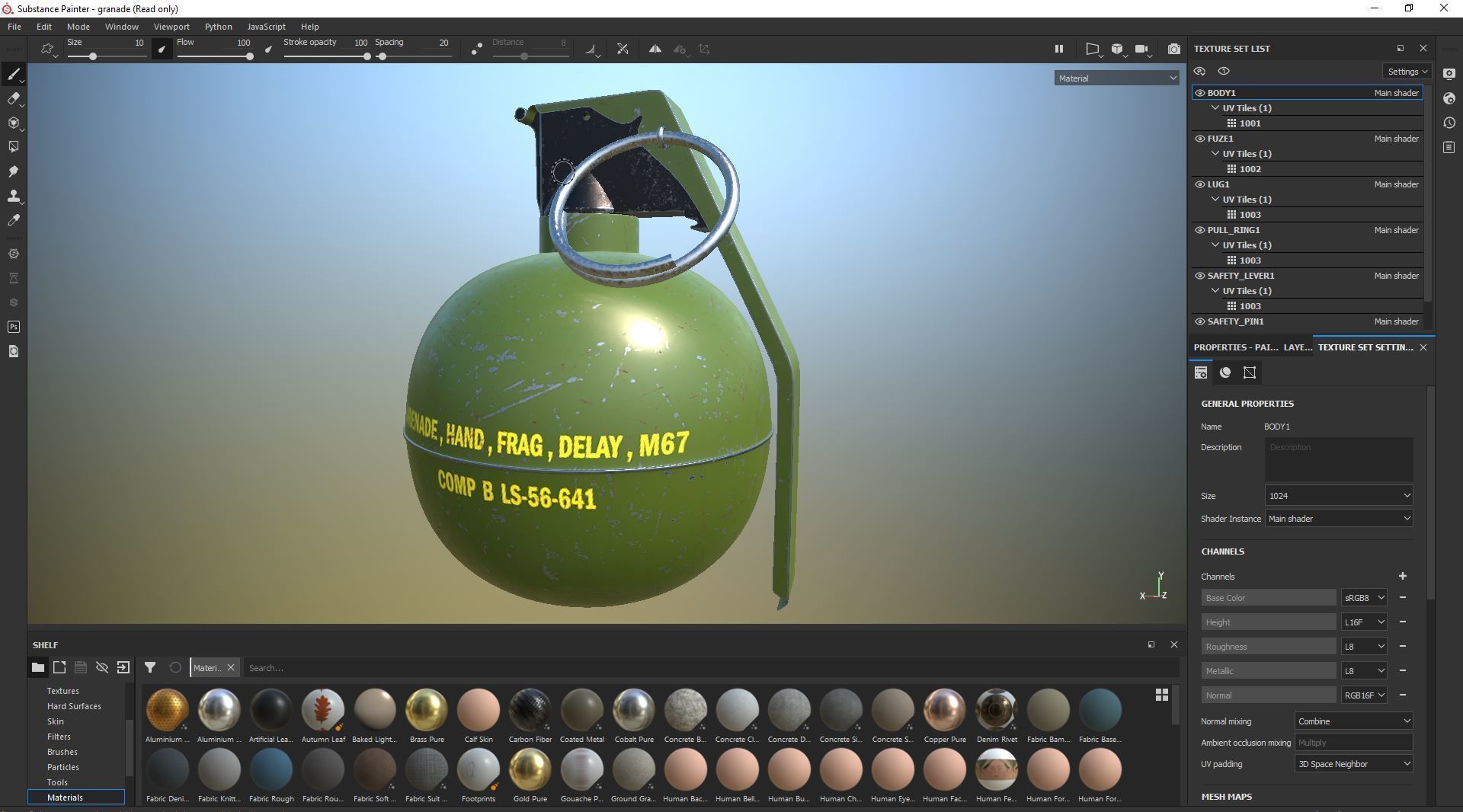 Hand Granade free 3D model | CGTrader