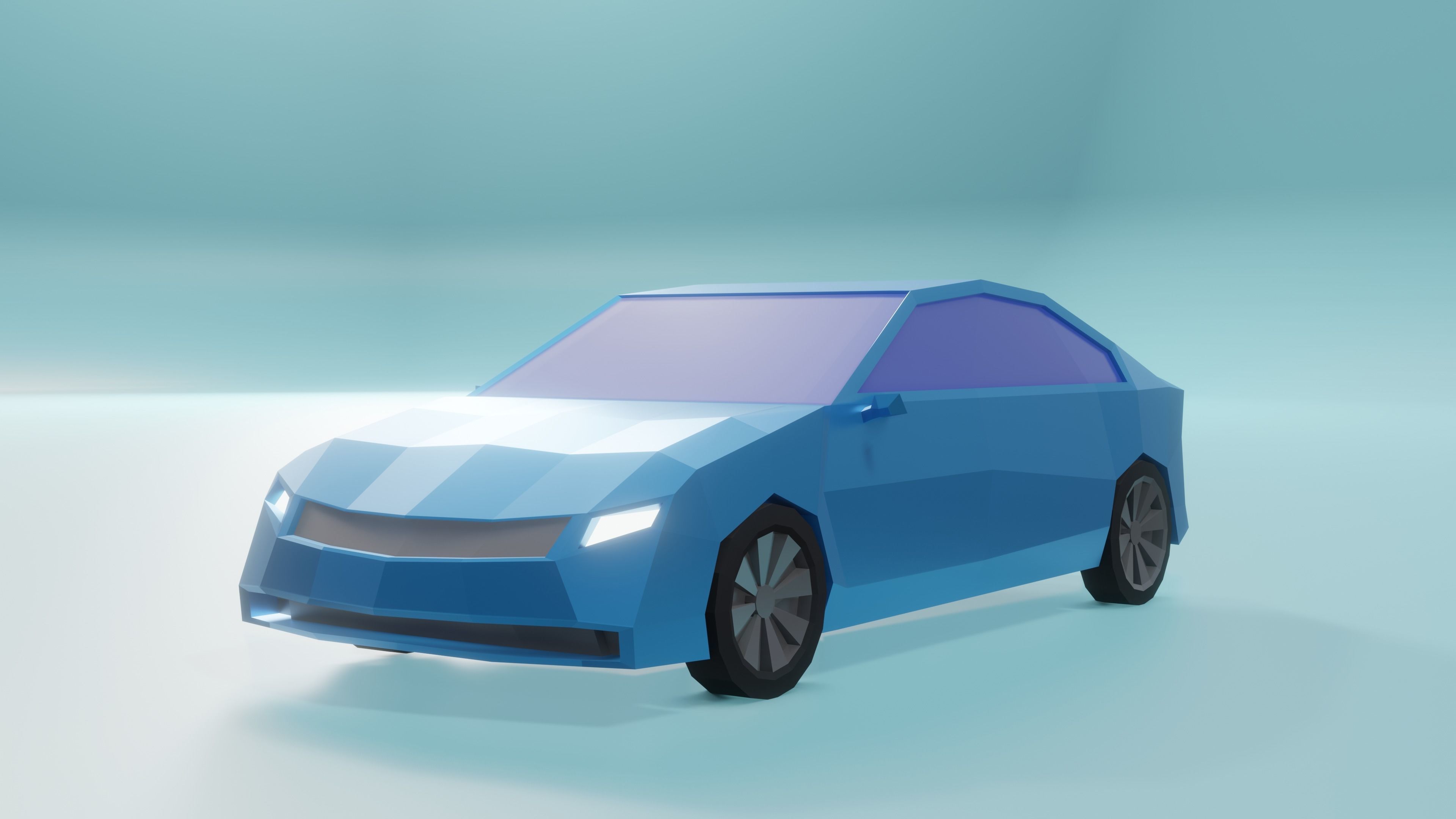 Low Poly Simple Car 3d Model free VR / AR / low-poly 3D model | CGTrader