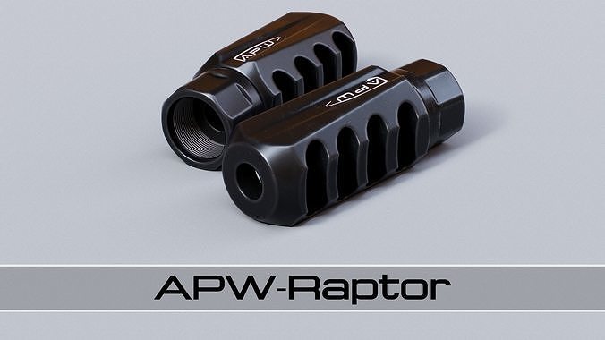 3D model APW - Raptor Muzzle Brake VR / AR / low-poly | CGTrader