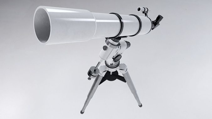 3D model modern Telescope VR / AR / low-poly | CGTrader