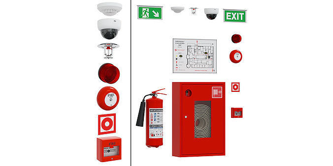 Fire Fighting System BLENDER 3D Model Cycles 3D model | CGTrader