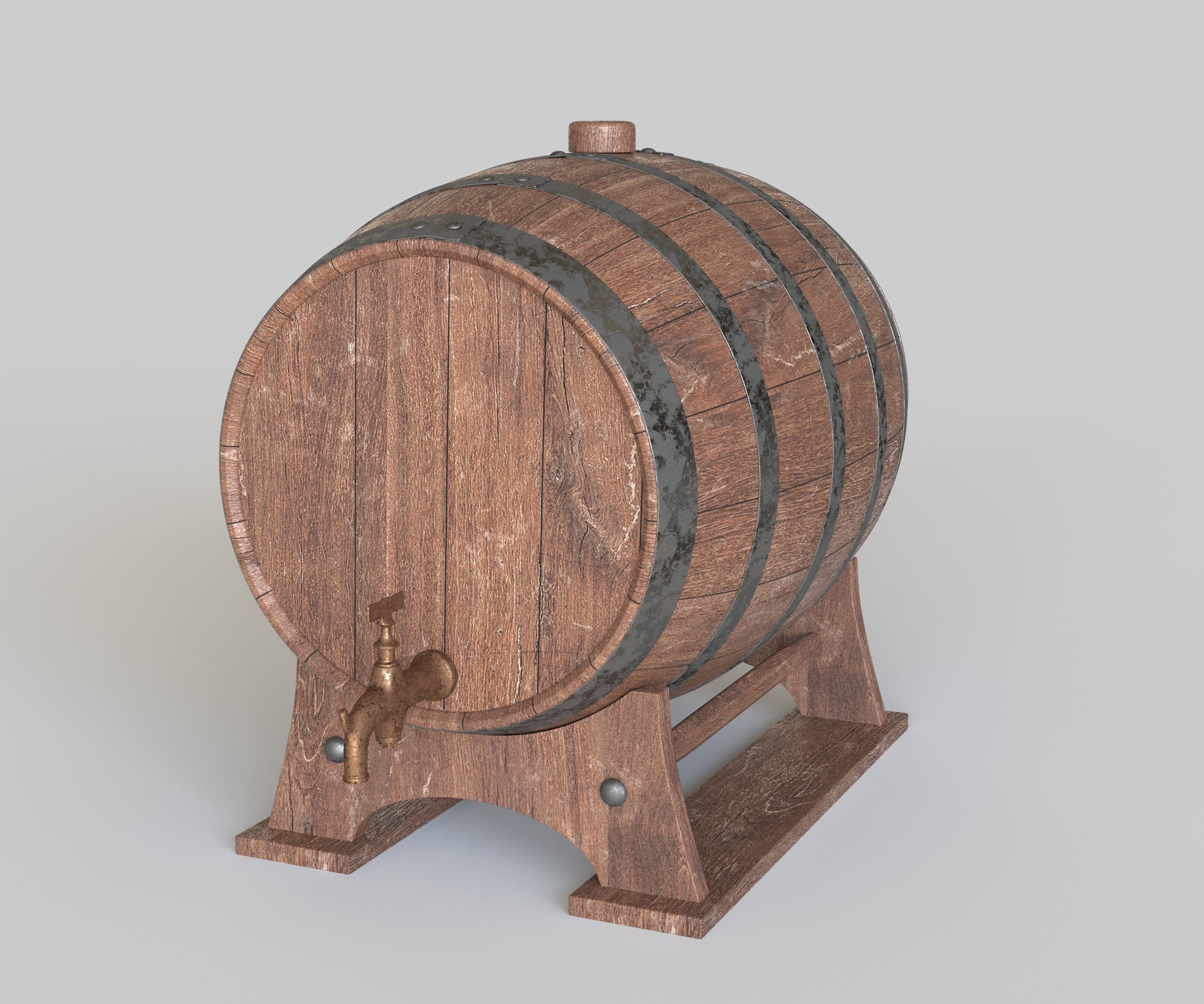 Whiskey Barrels 3D model | CGTrader
