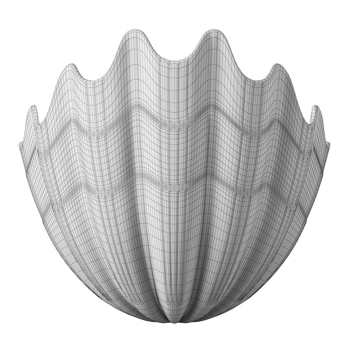 Plaster Shell Uplighter by Rose Uniacke 3D model | CGTrader