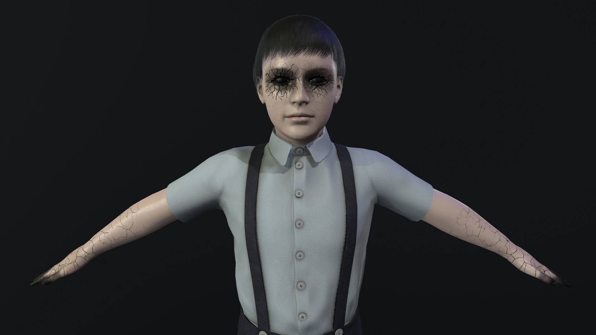 3D model Horror Boy VR / AR / low-poly | CGTrader