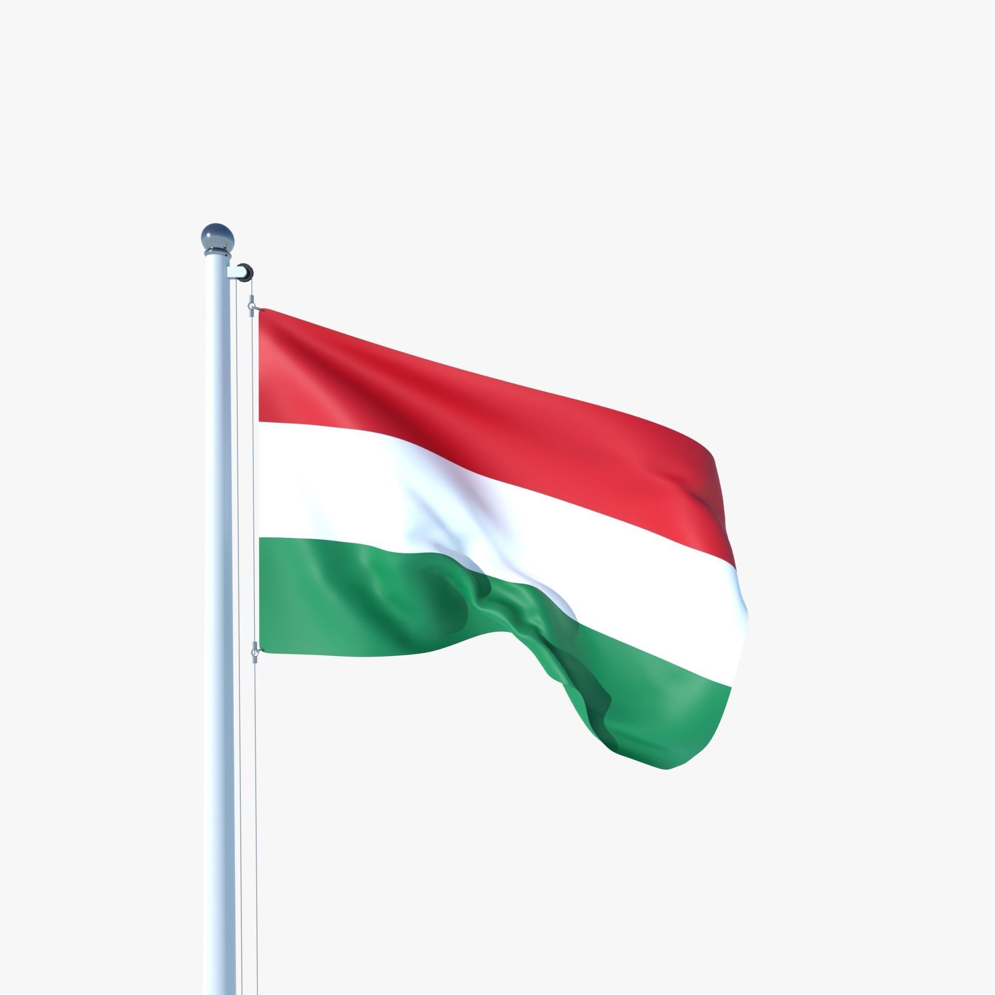 3D asset Animated Flag of Hungary | CGTrader