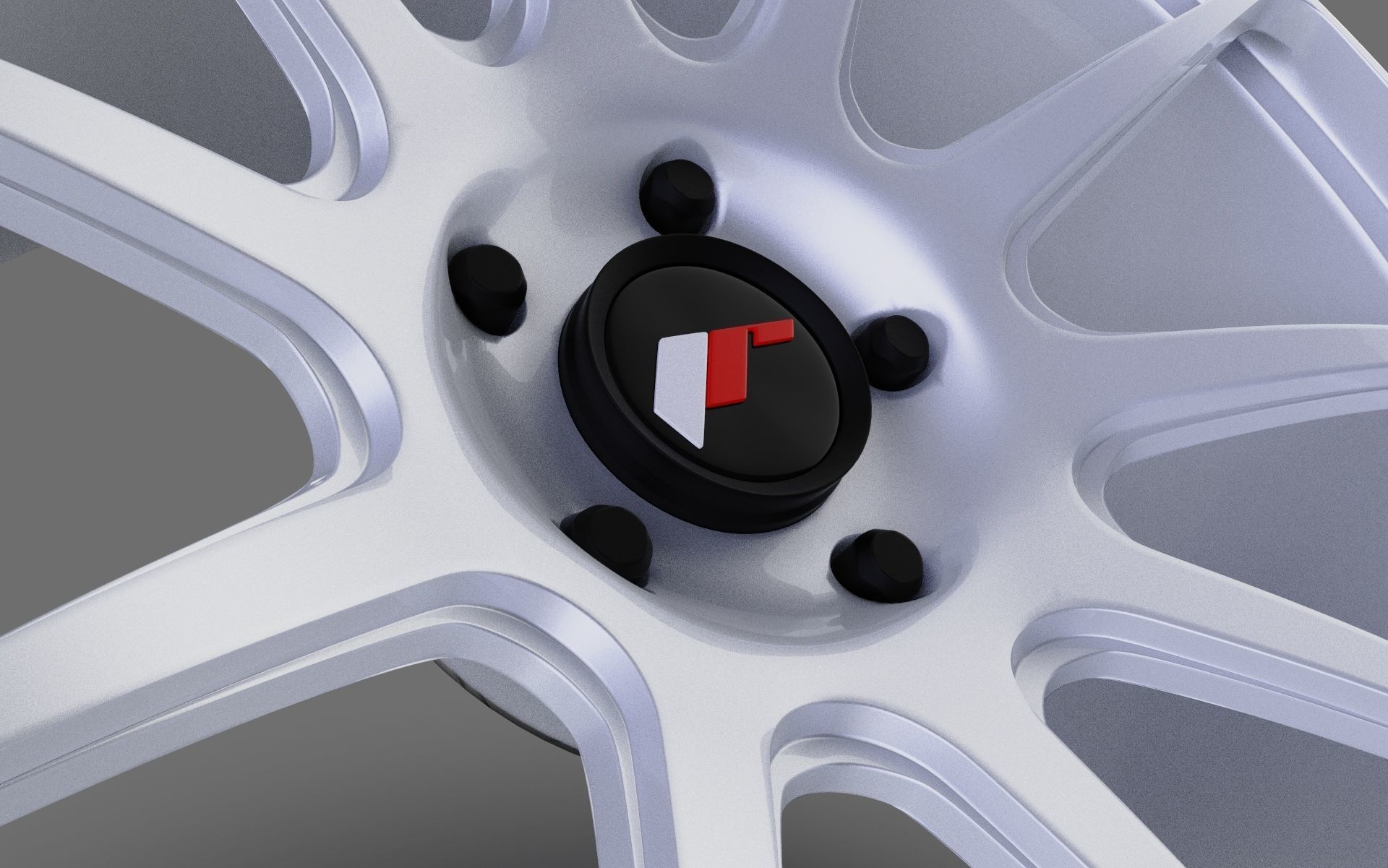Japan Racing JR11 wheel silver 3D model 3D model 3D printable | CGTrader