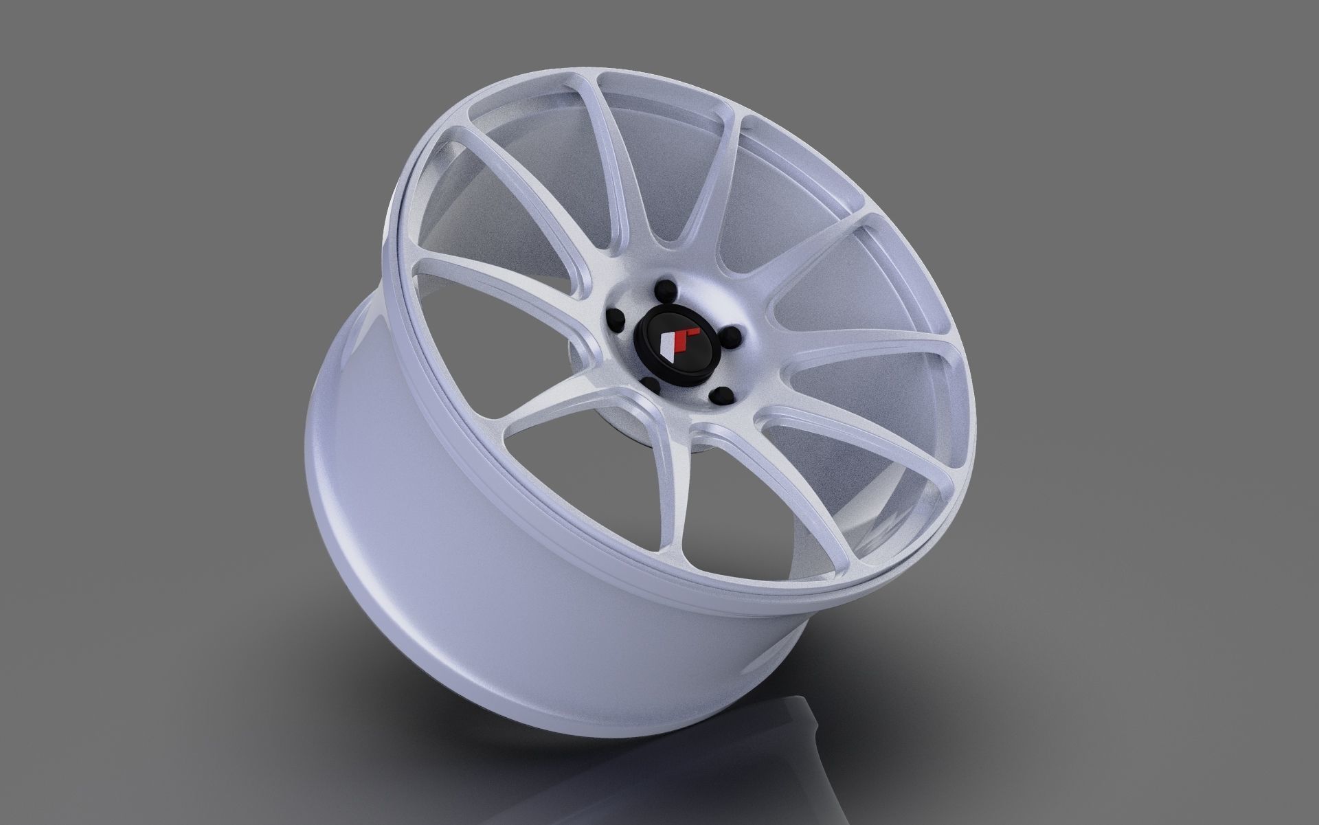 Japan Racing JR11 wheel silver 3D model 3D model 3D printable | CGTrader