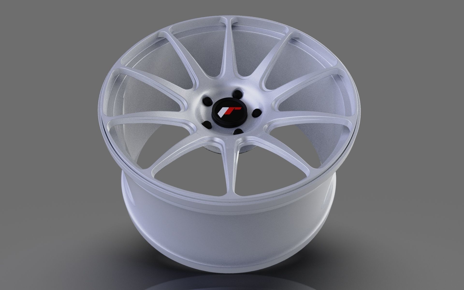 Japan Racing JR11 wheel silver 3D model 3D model 3D printable | CGTrader