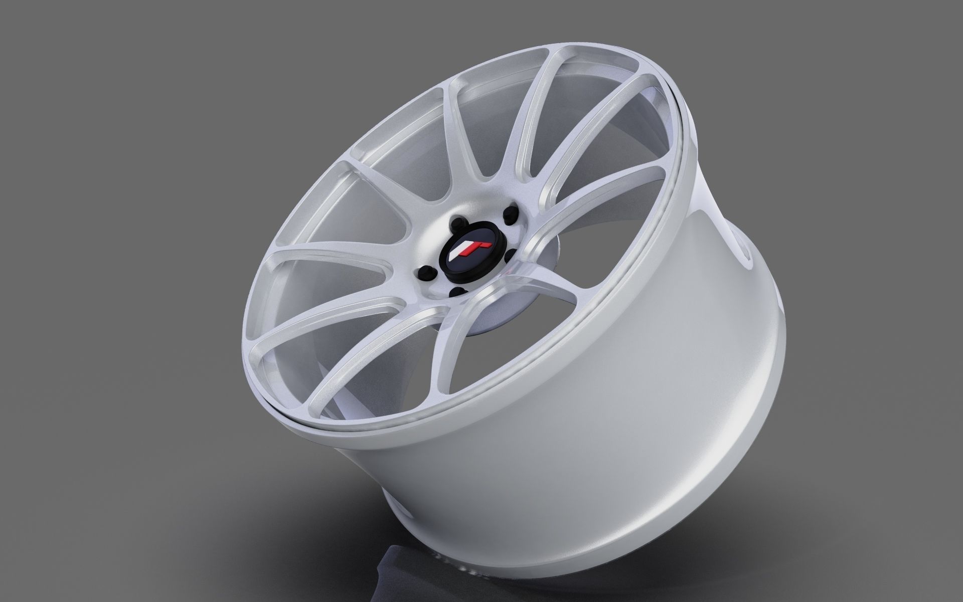 Japan Racing JR11 wheel silver 3D model 3D model 3D printable | CGTrader