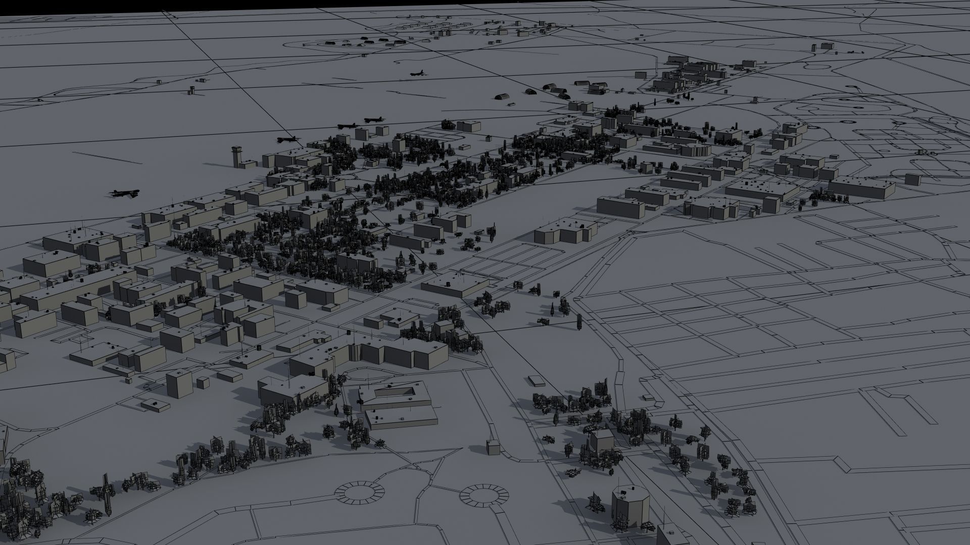 3D model Military Airbase VR / AR / low-poly | CGTrader