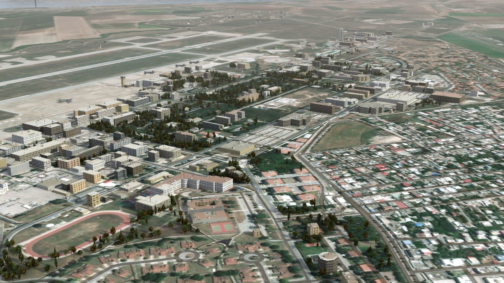 3D model Military Airbase VR / AR / low-poly | CGTrader