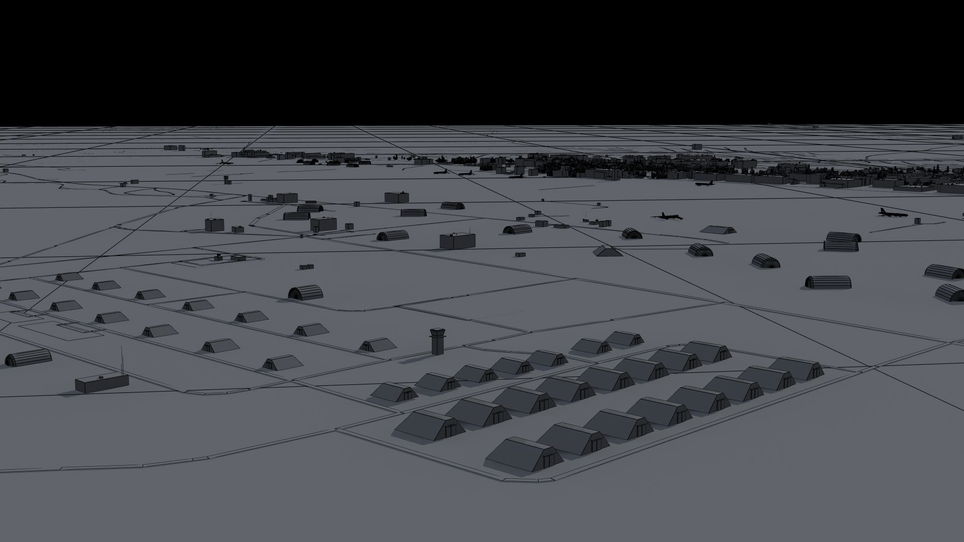 3D model Military Airbase VR / AR / low-poly | CGTrader