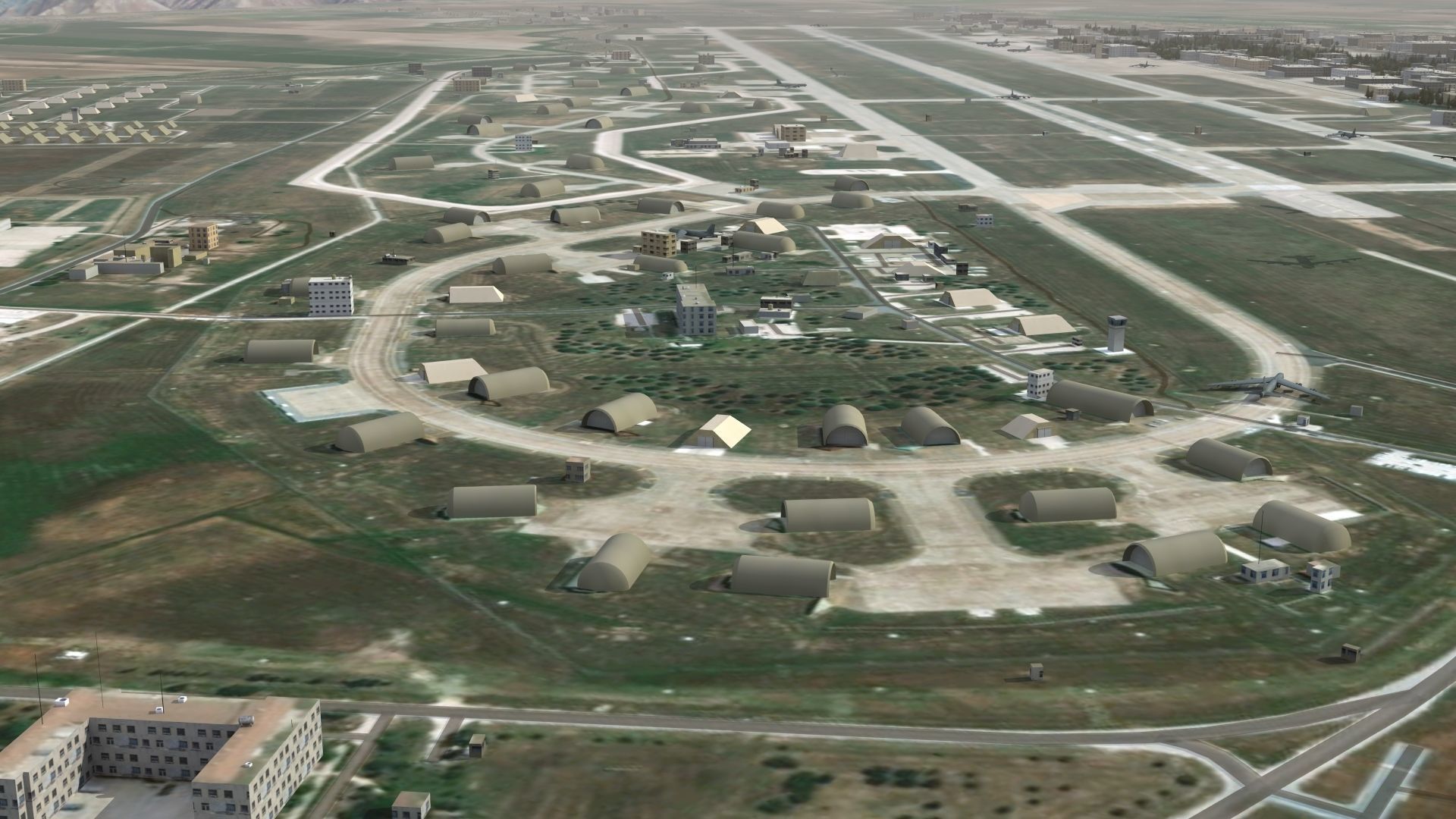 3D model Military Airbase VR / AR / low-poly | CGTrader