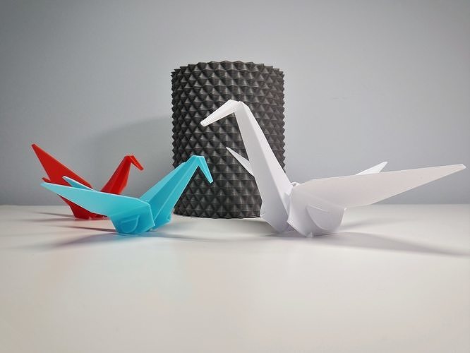 Origami crane 3D model 3D printable | CGTrader