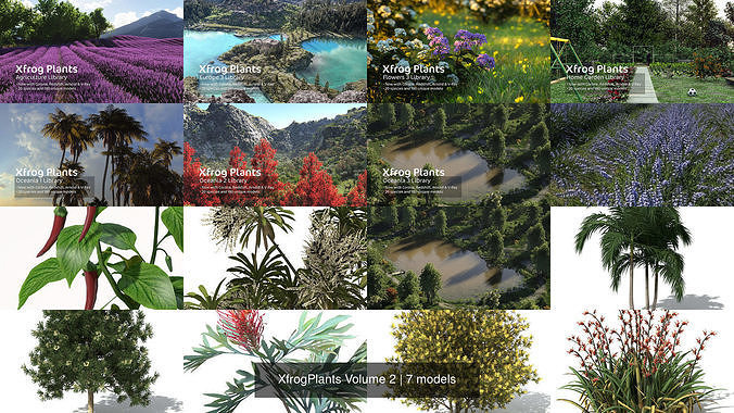 XfrogPlants Volume 2 3D Model Collection | CGTrader