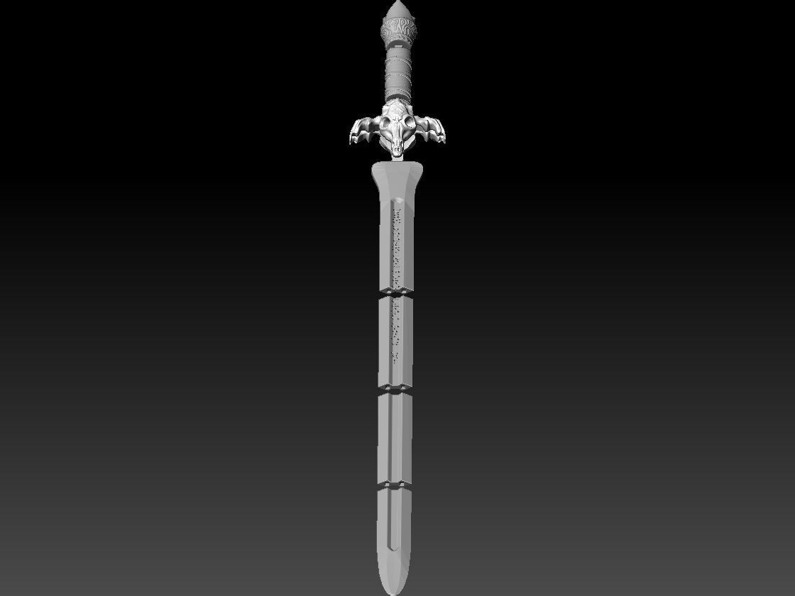 Conan Sword - Real Size - Conan The Barbarian 3D model 3D printable ...