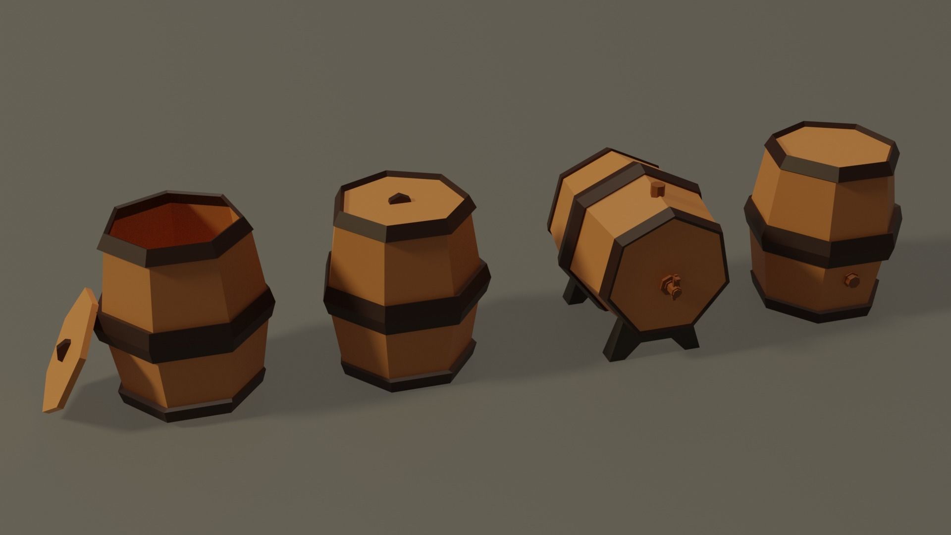 90 Low Poly Models Pack Game Ready free VR / AR / low-poly 3D model ...