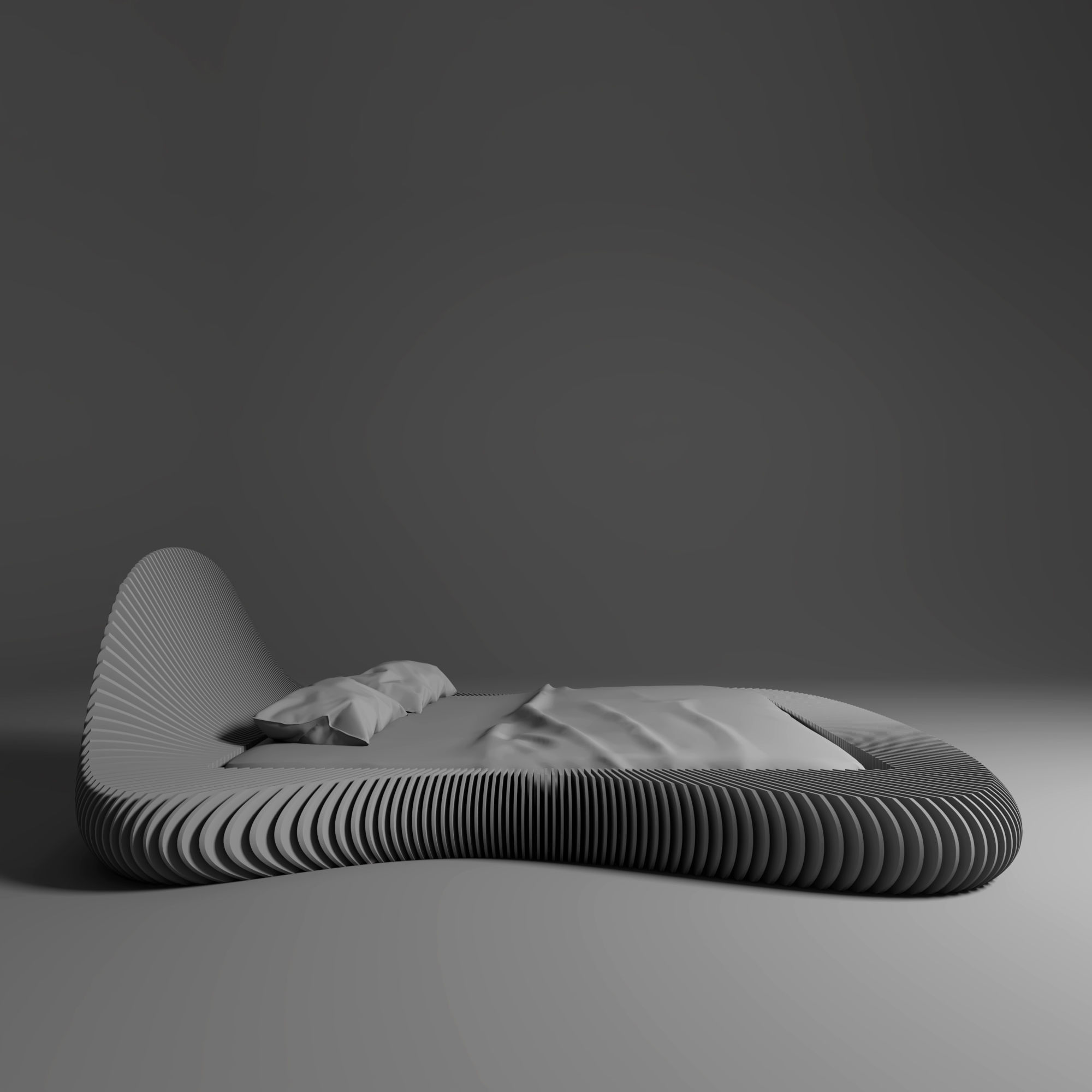 Parametric Bed 3D model | CGTrader