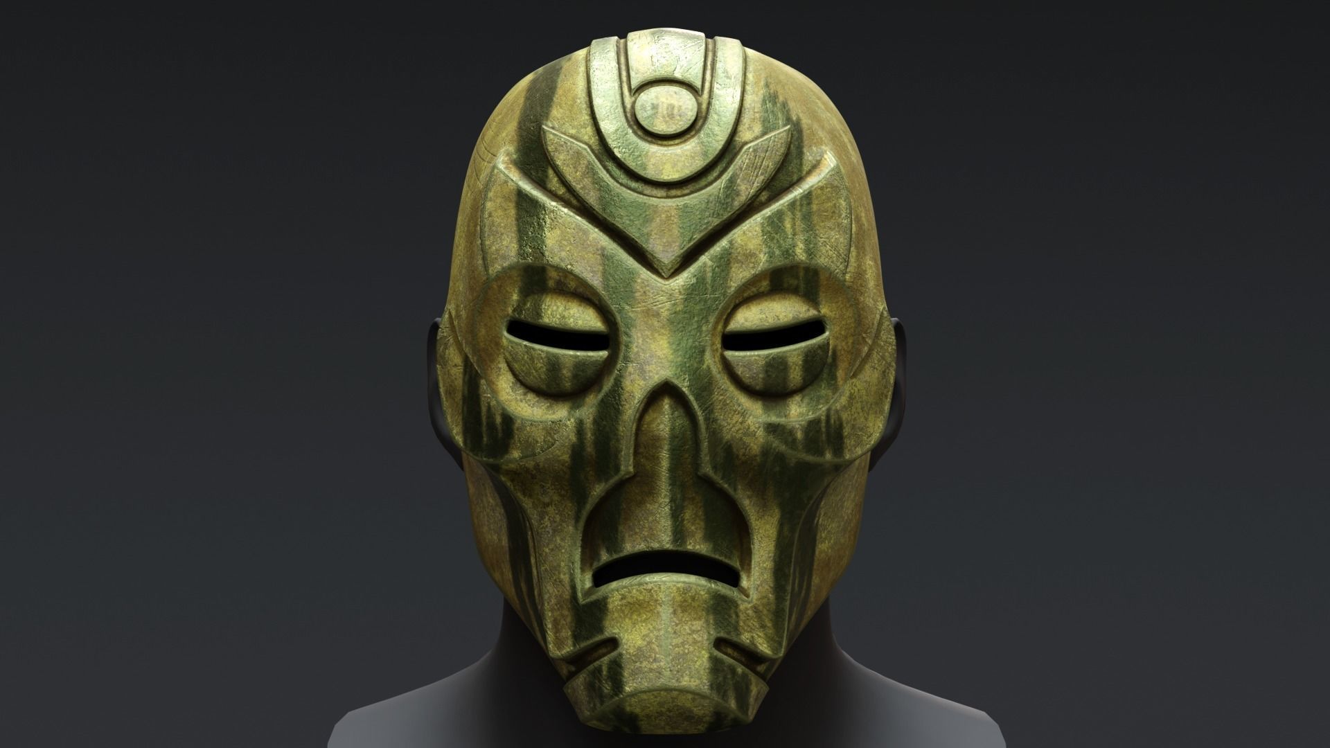 Skyrim Dragon Priest Mask - Otar 3D model | CGTrader