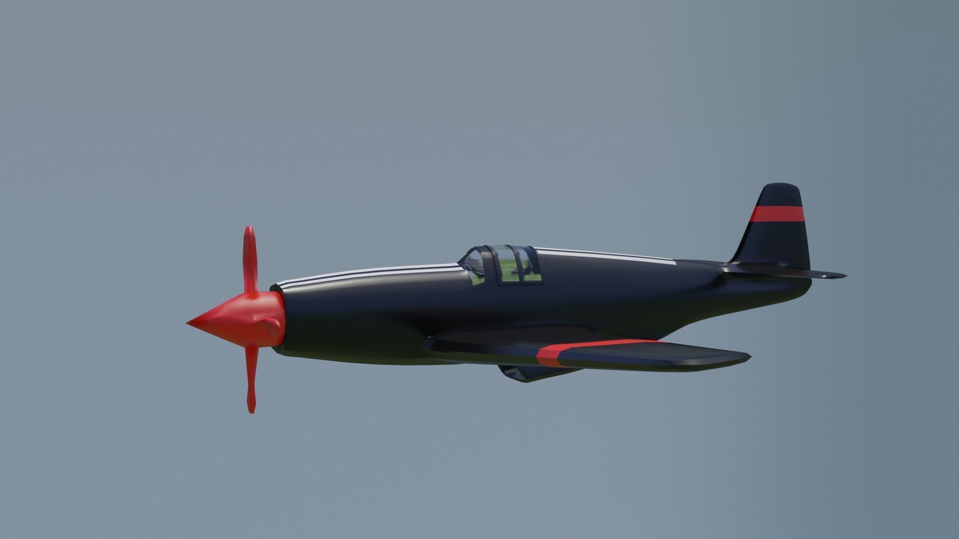 Worldwar war plane mustang free download free VR / AR / low-poly 3D ...