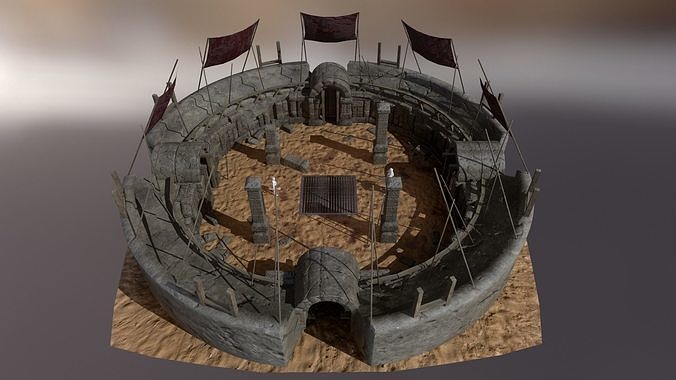 3D model Gladiator Arena VR / AR / low-poly | CGTrader