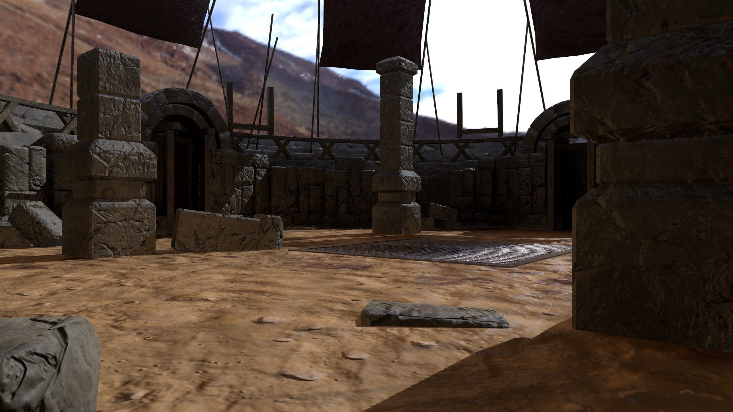 3D model Gladiator Arena VR / AR / low-poly | CGTrader