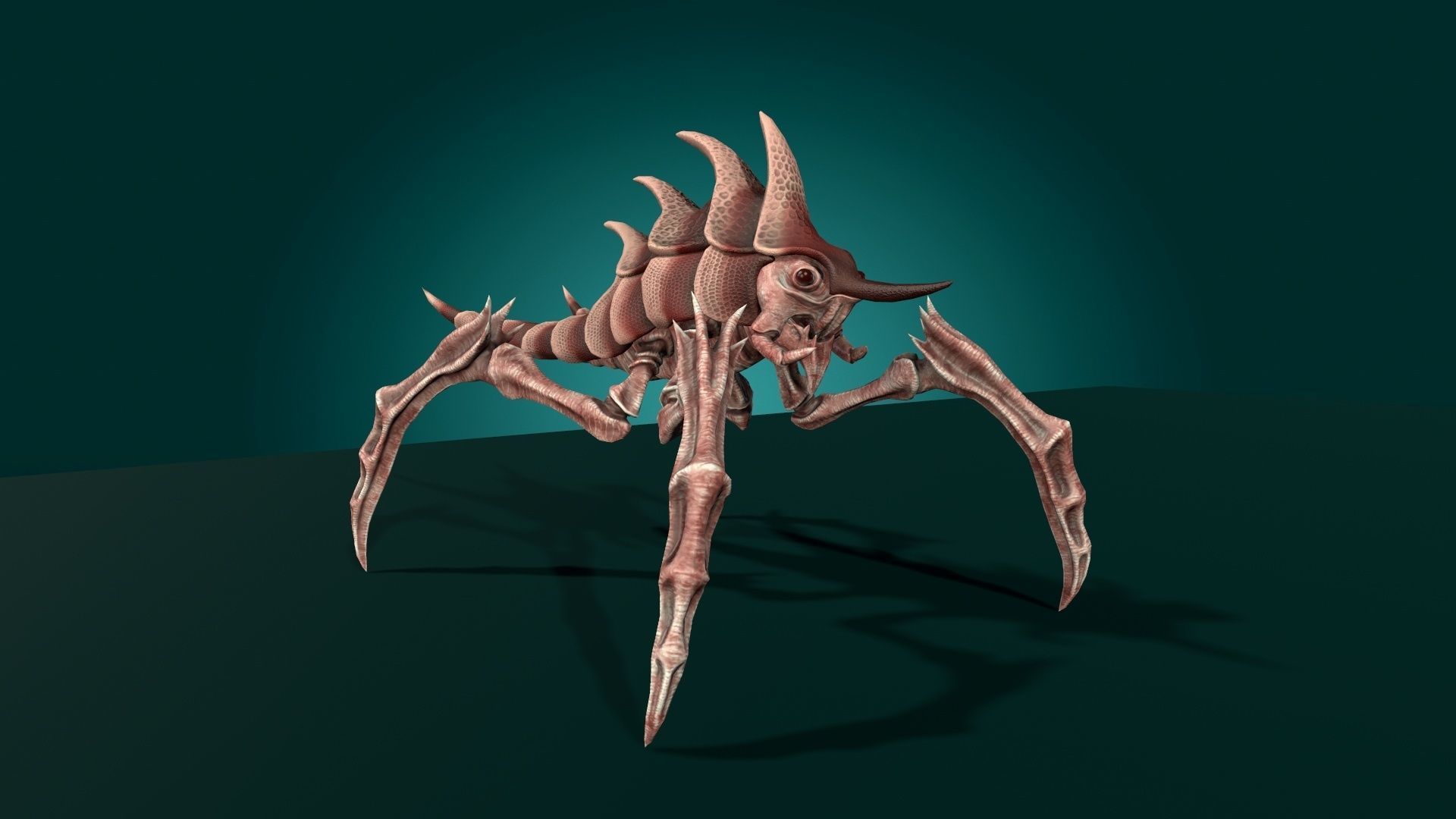 3D model Shrimp Monster V5 VR / AR / low-poly rigged animated | CGTrader
