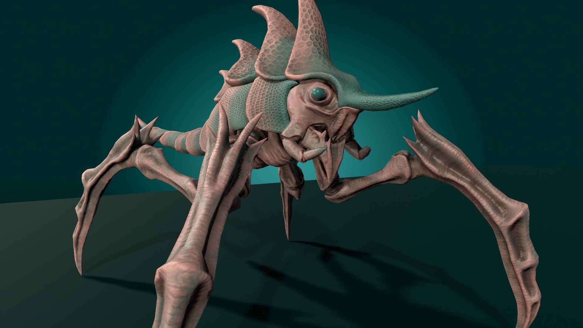 3D model Shrimp Monster V5 VR / AR / low-poly rigged animated | CGTrader