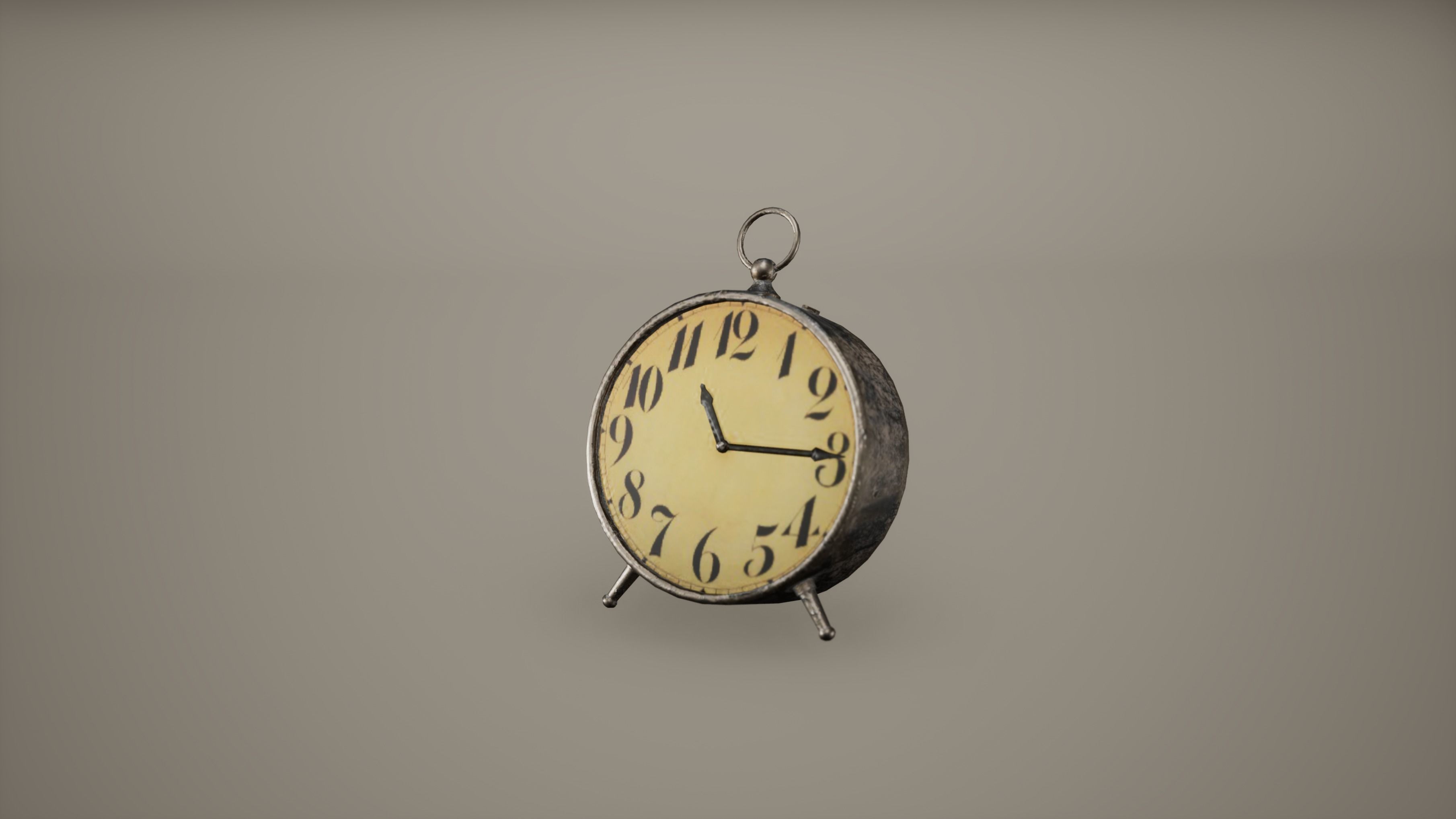 3D model Desk Clock Low poly Game Ready VR / AR / low-poly | CGTrader