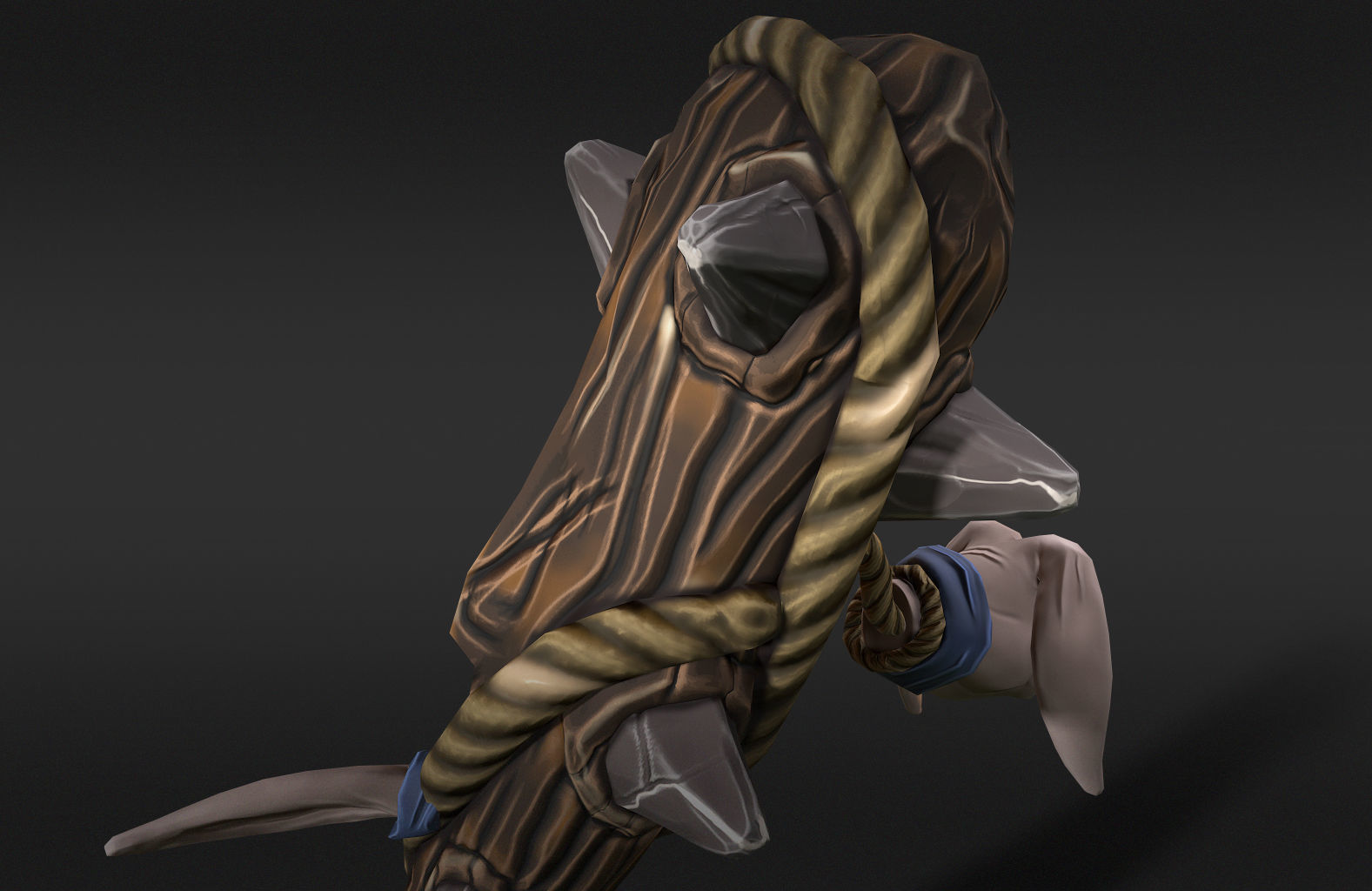 3D model Stylized Weapon Bat Low-Poly 3D Model VR / AR / low-poly ...