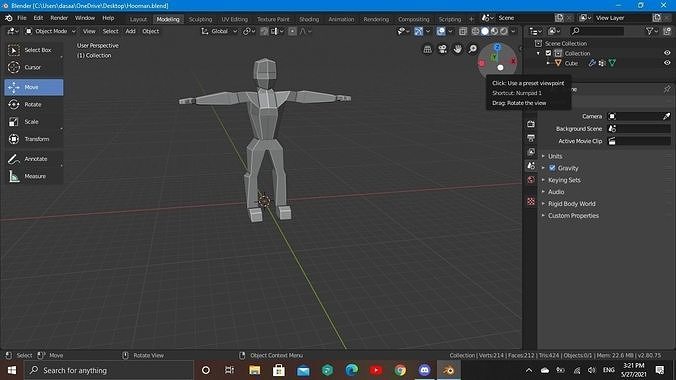 Human character 3D model | CGTrader