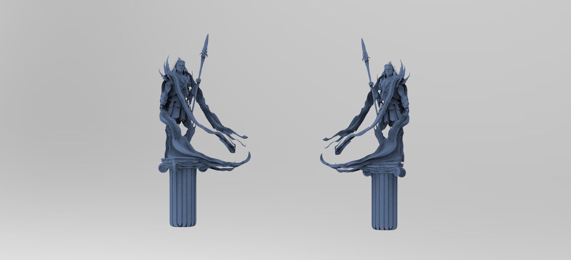 Elven Statues 3D model | CGTrader