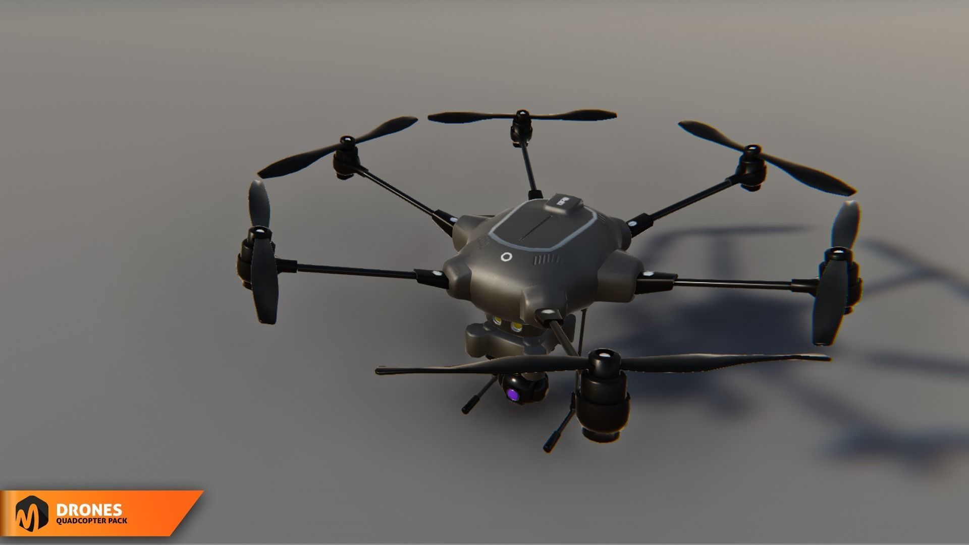 3D model Quadcopter pack - drones VR / AR / low-poly | CGTrader