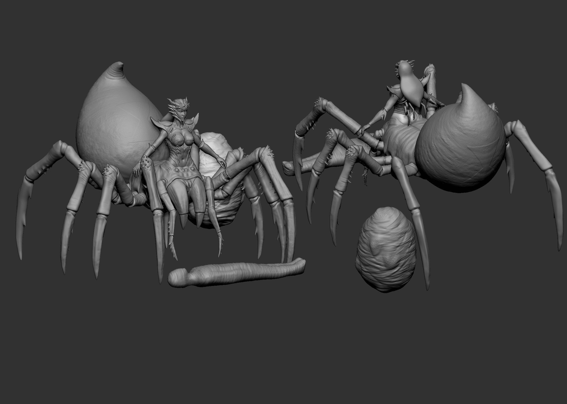 Spider Queen Monsters 3D model | CGTrader
