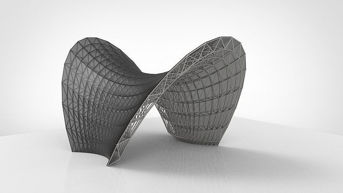 Pavilion Design Inspired Of Architecture 3D model | CGTrader