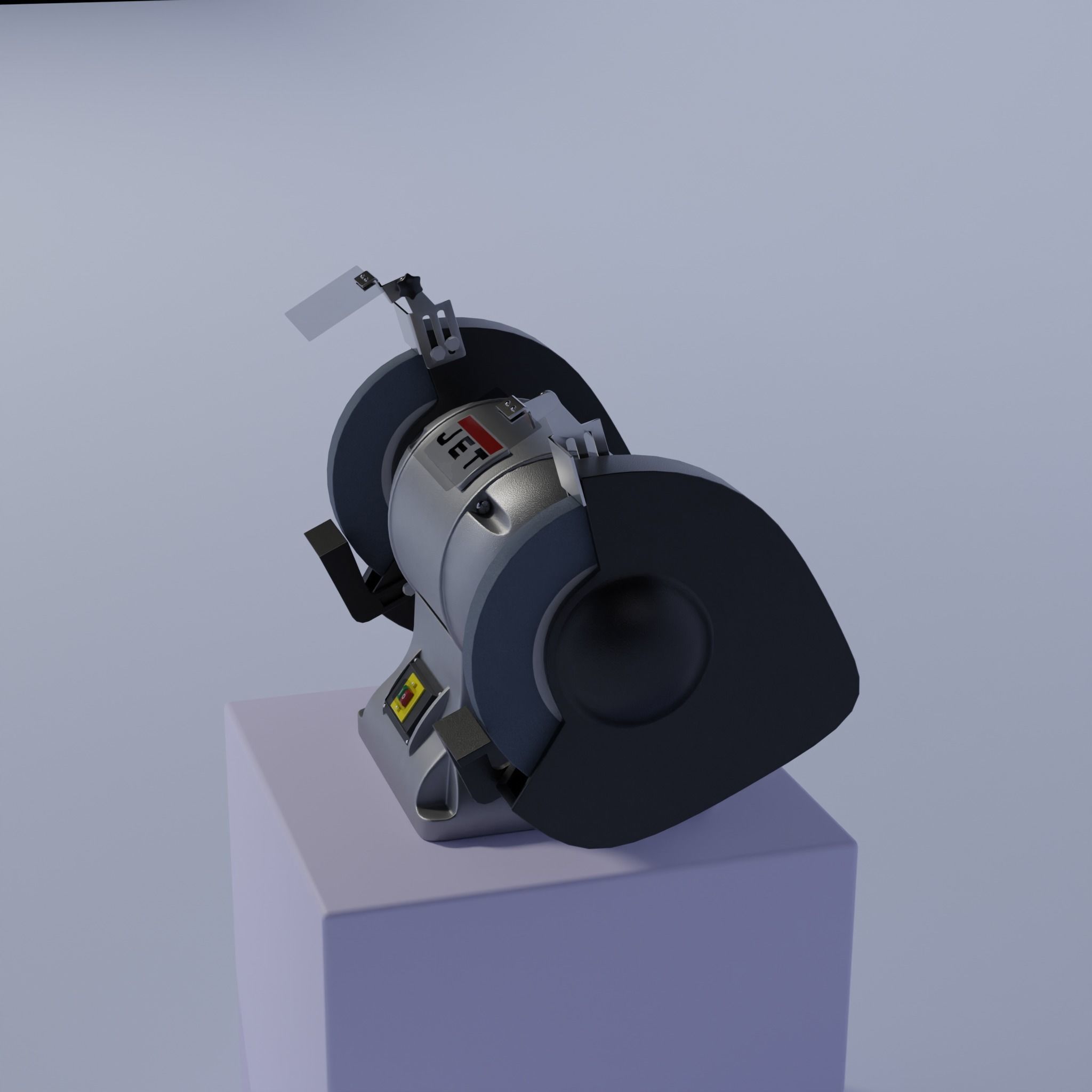 industrial grinding machine 3D model rigged | CGTrader