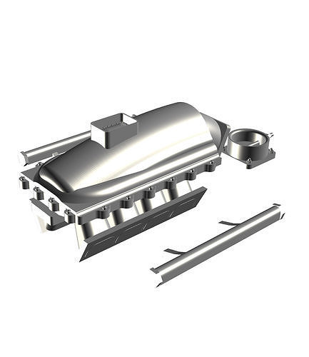 Pro Mod V8 Procharger Turbo Intake Manifold Hemi BBC SBC 3D model 3D ...