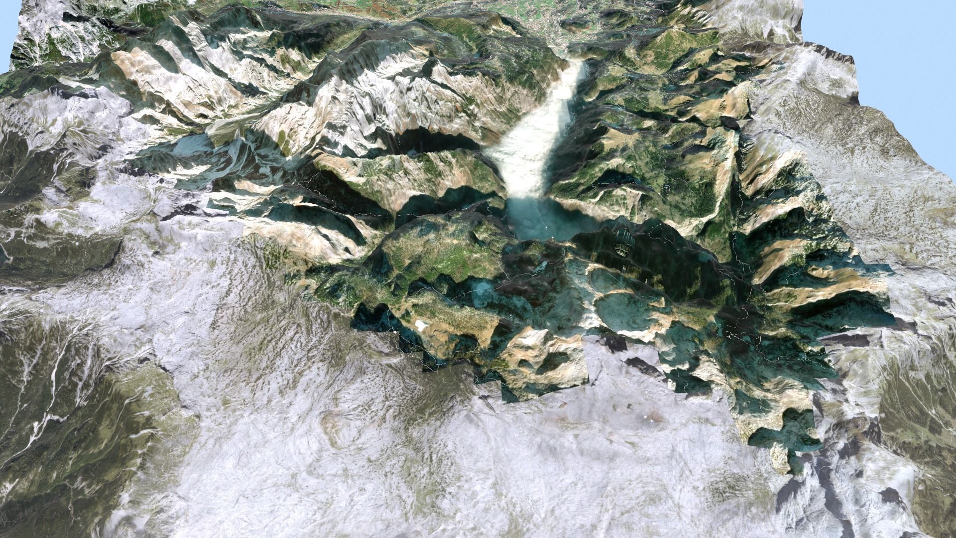 Mountain landscape Alps Switzerland 3D model | CGTrader