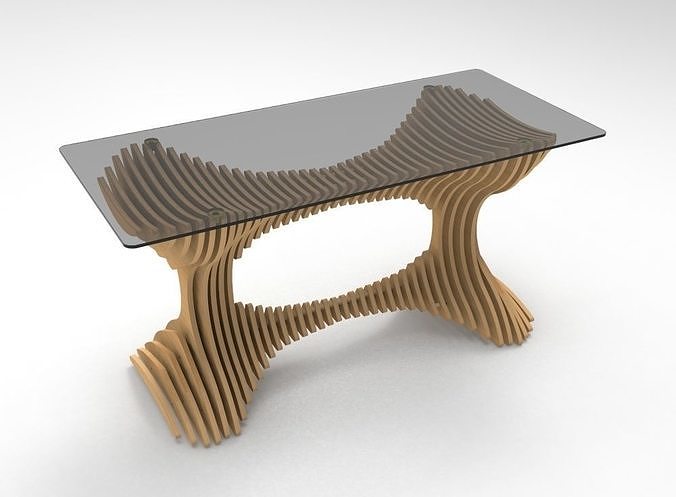 Parametric table 3D model 3D printable | CGTrader