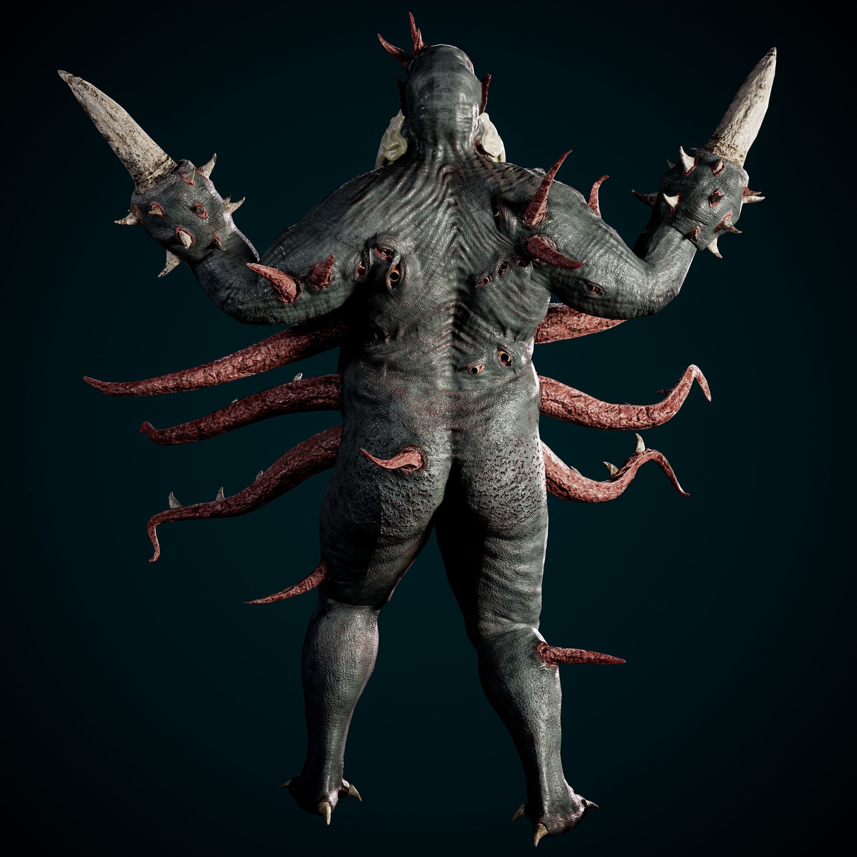 3D model Abyss Monster VR / AR / low-poly | CGTrader