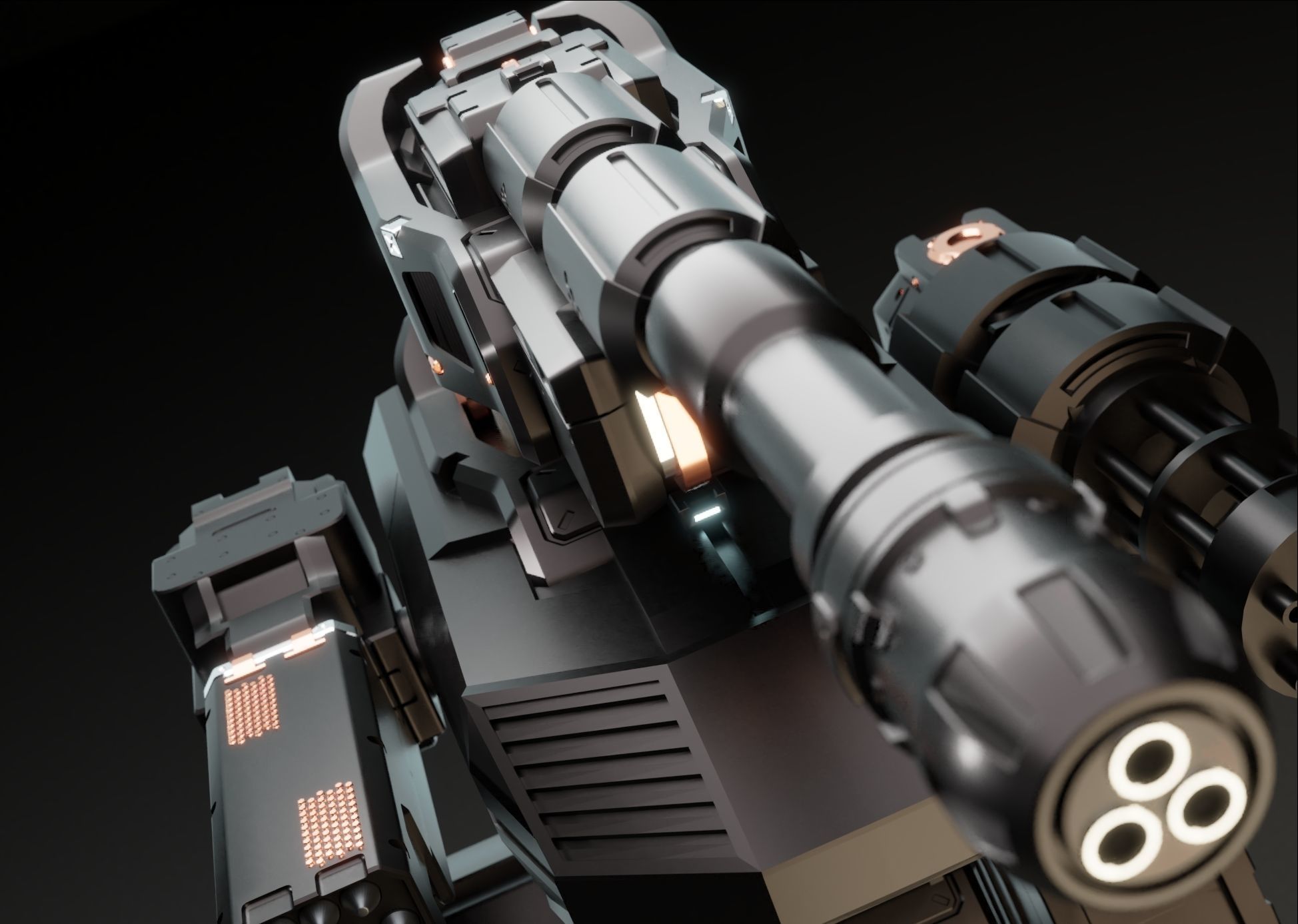 3D model Futuristic warfare robot VR / AR / low-poly | CGTrader