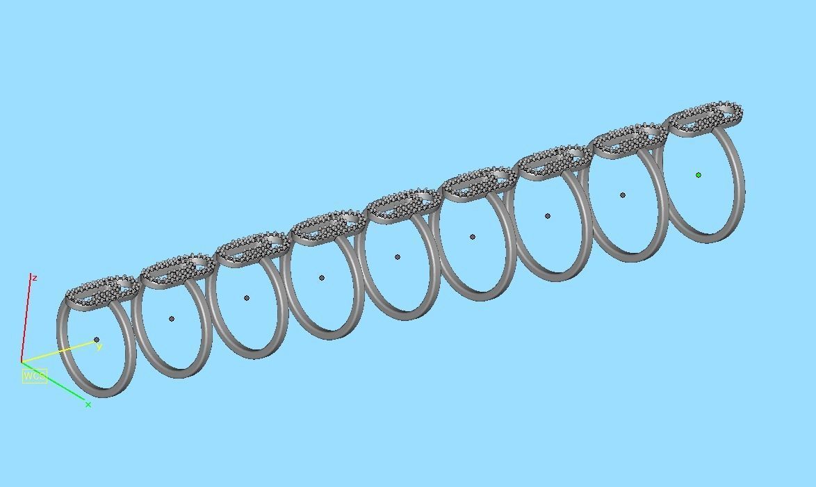 Paper Clip Diamond Ring Own design printable 3dmodel 3D model 3D ...