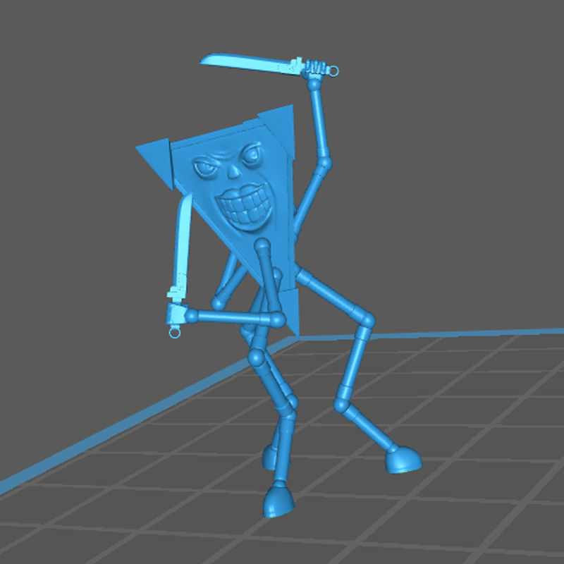 Modron - Tridrone - Geometric Warrior free 3D model 3D printable | CGTrader