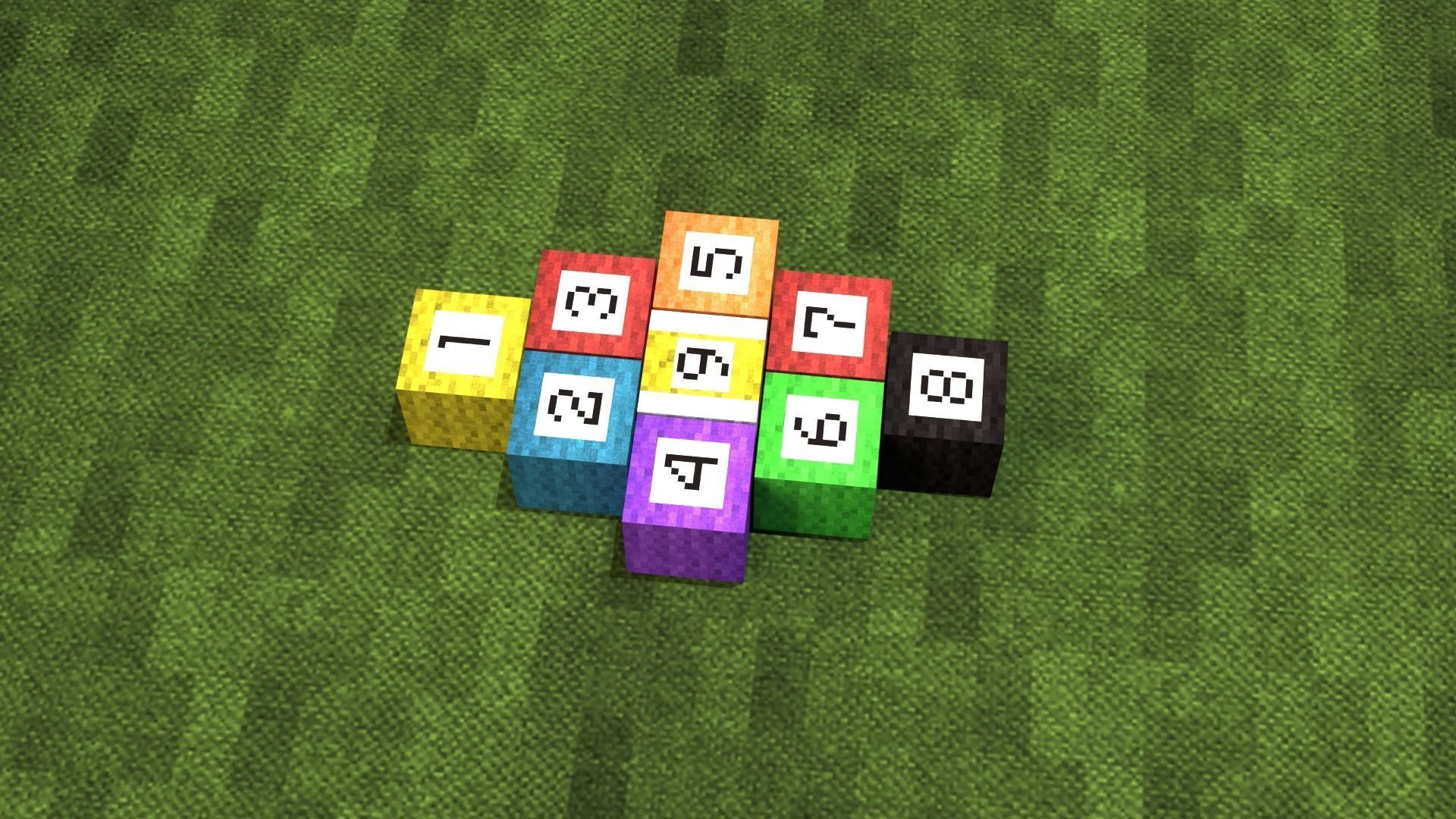 Minecraft Billiards 9 3D model | CGTrader