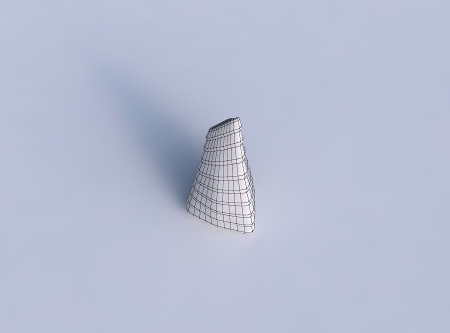 Vase puffy tipped triangle with horizontal inverted layers 3D model 3D ...