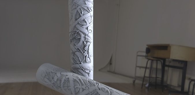 Viking stone pillars 3D model | CGTrader