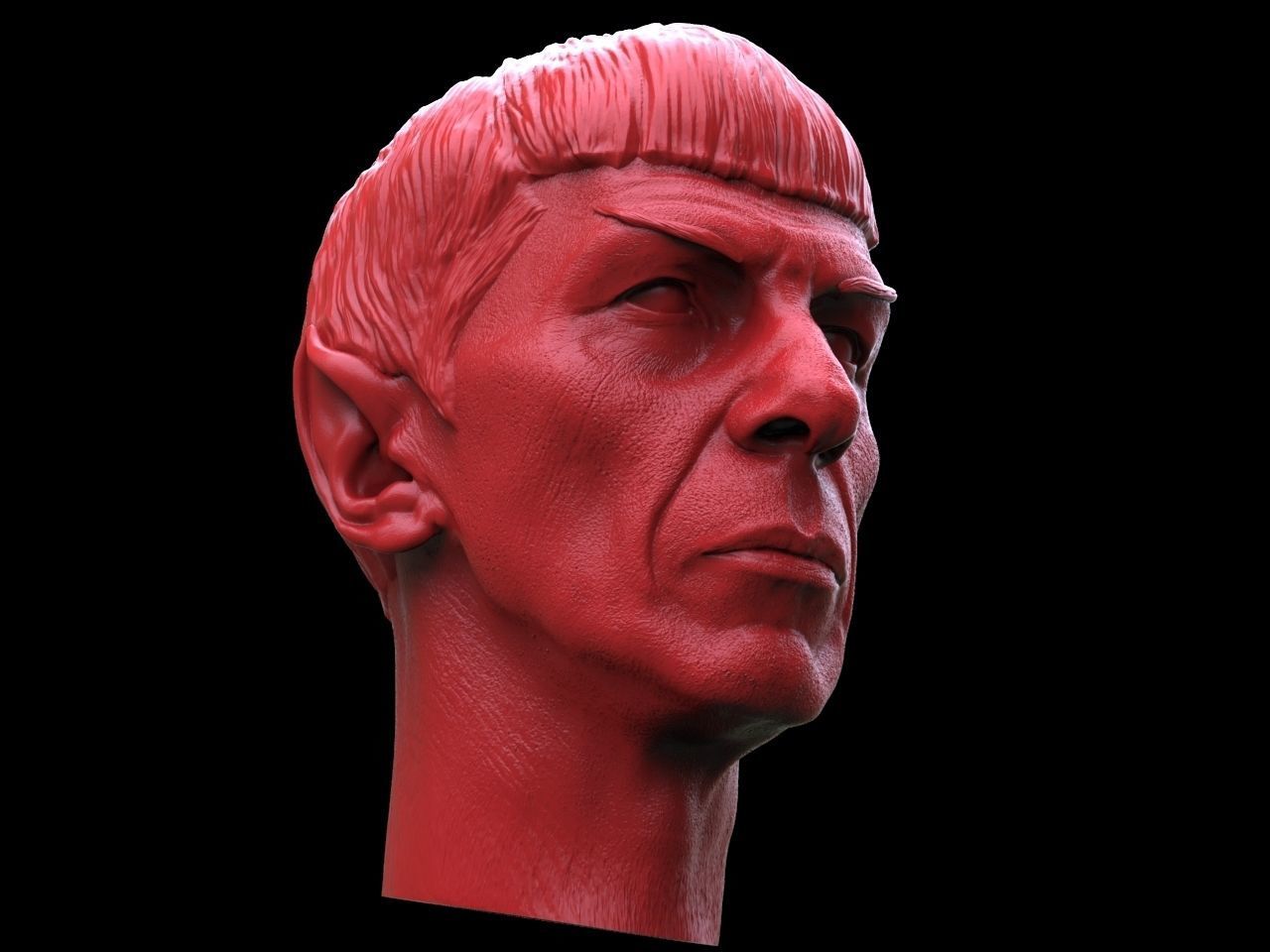 Mr Spock -Leonard Nimoy Head 3D model 3D printable | CGTrader