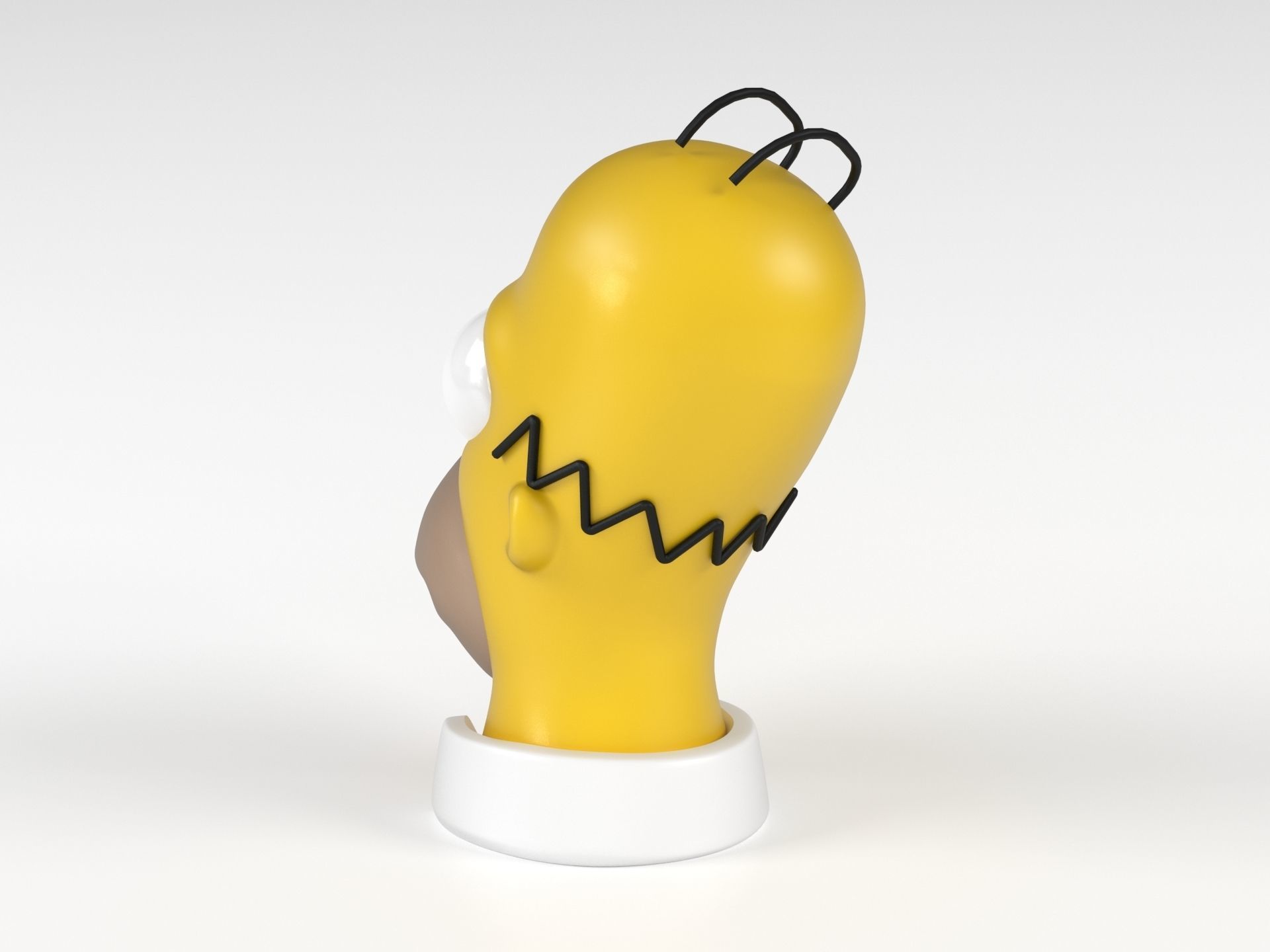 Homer head with monkey 3D model 3D printable | CGTrader