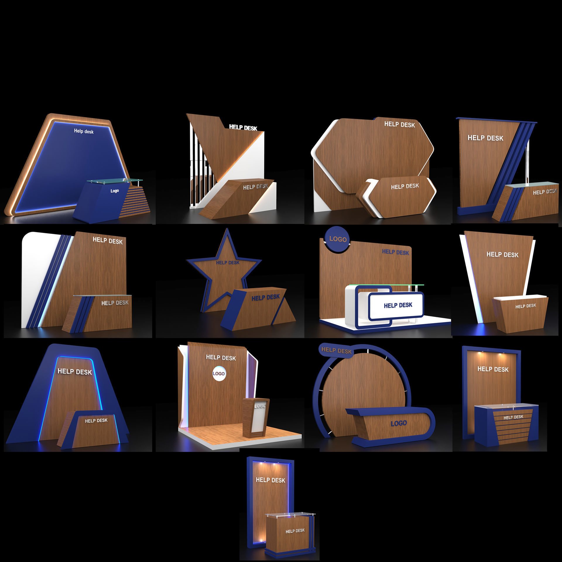 Help Desk 3D model | CGTrader